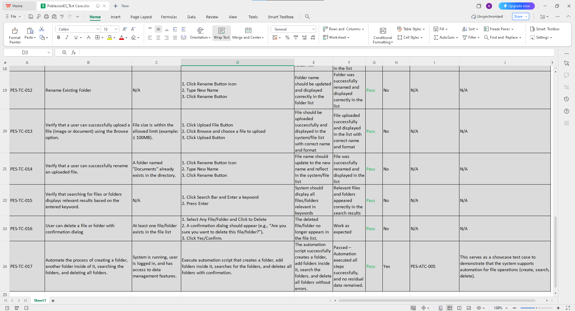 Manual and Automation QA for Poblacion Elementary School Portal